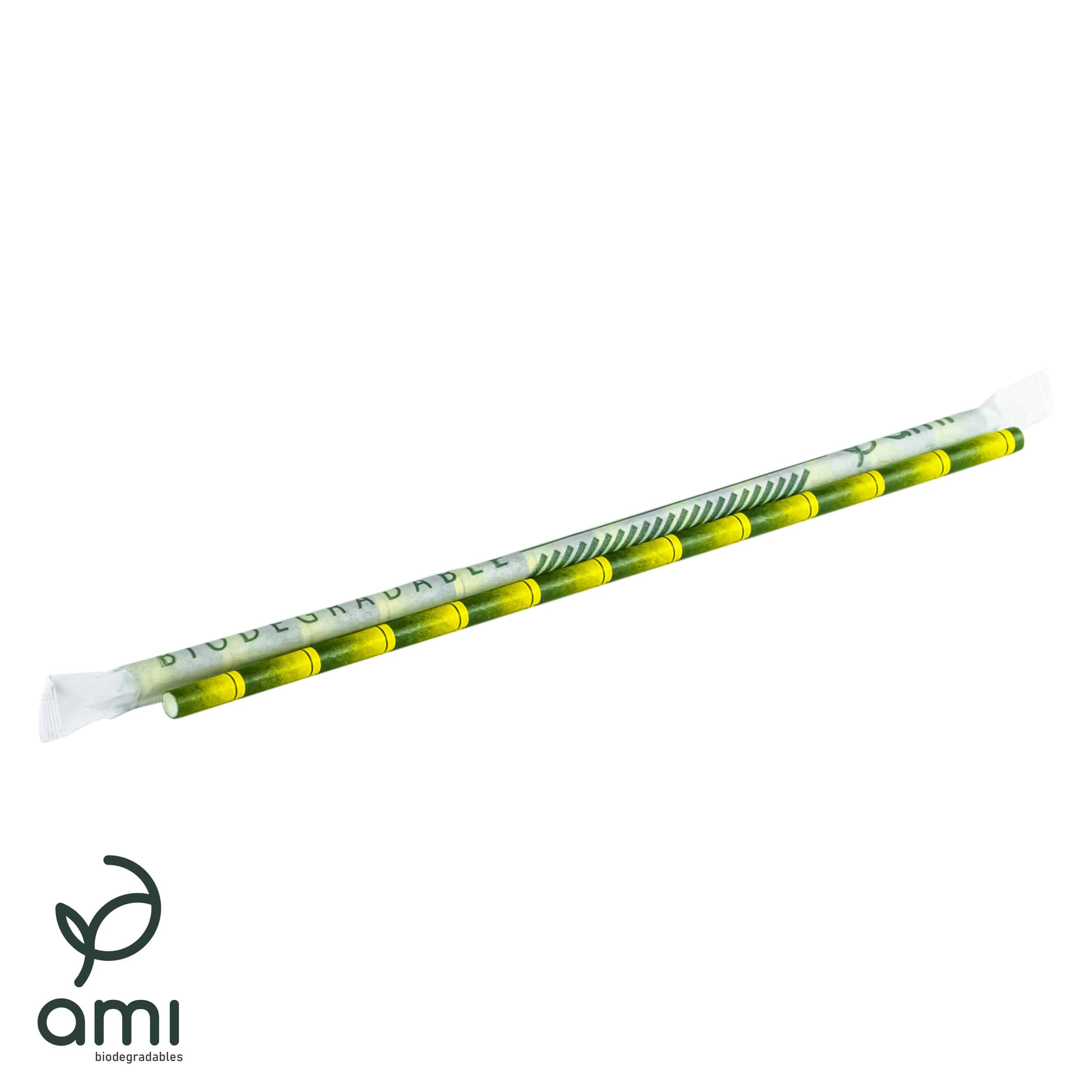 Pitillo de Papel Bambú Delgado | Distribuidores Biodegradables